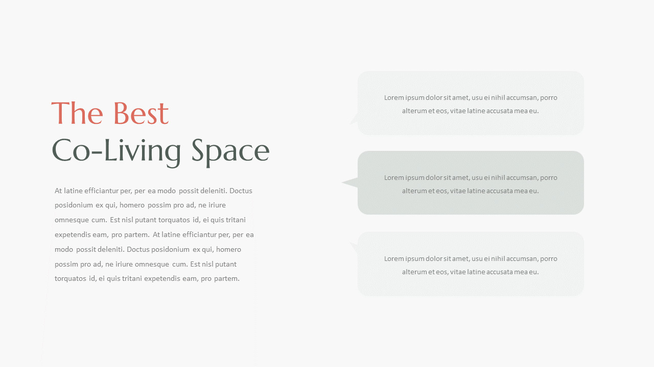 Co-Living Space google slides design