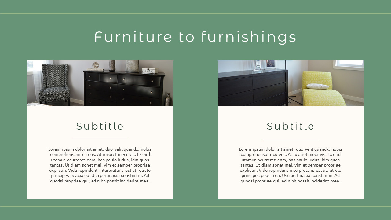 Home & Living Interior Google Slides to PowerPoint|Construction
