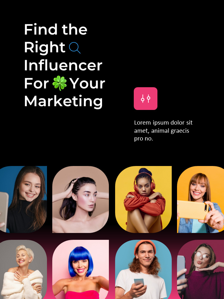 Influencer Marketing powerpoint design templates