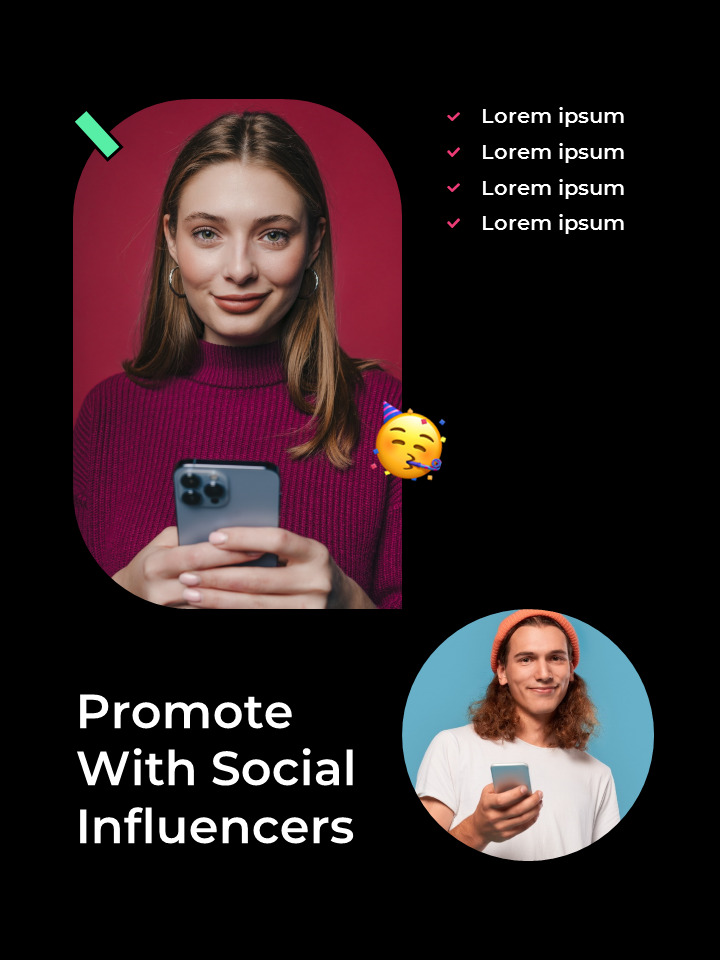 Influencer Marketing powerpoint design templates