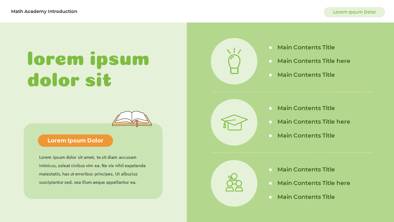 Math Academy Introduction Google Slides Slide Templates