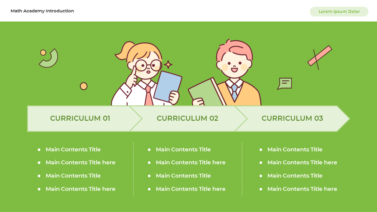 Math Academy Introduction google slides slide templates