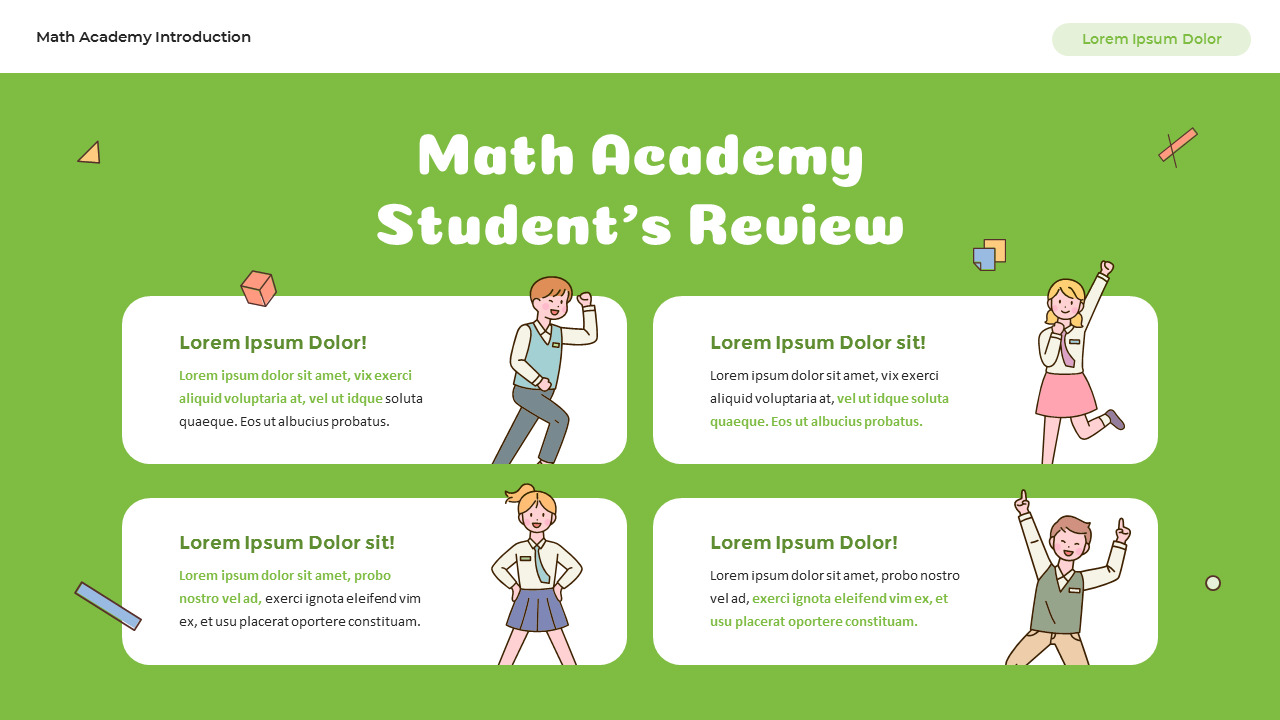 Math Academy Introduction google slides slide templates