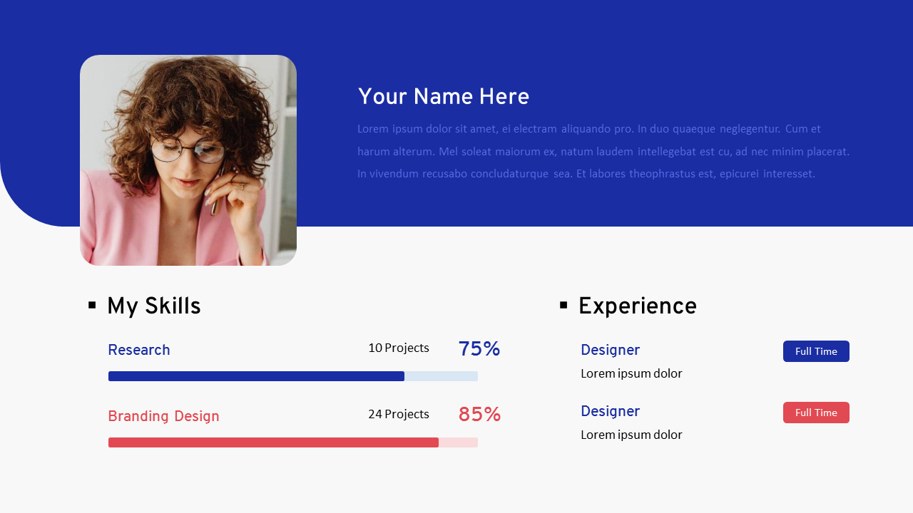 Self Introduction creative presentation templates