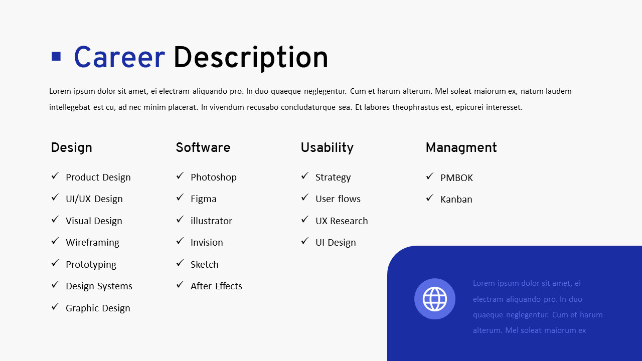 Self Introduction creative presentation templates