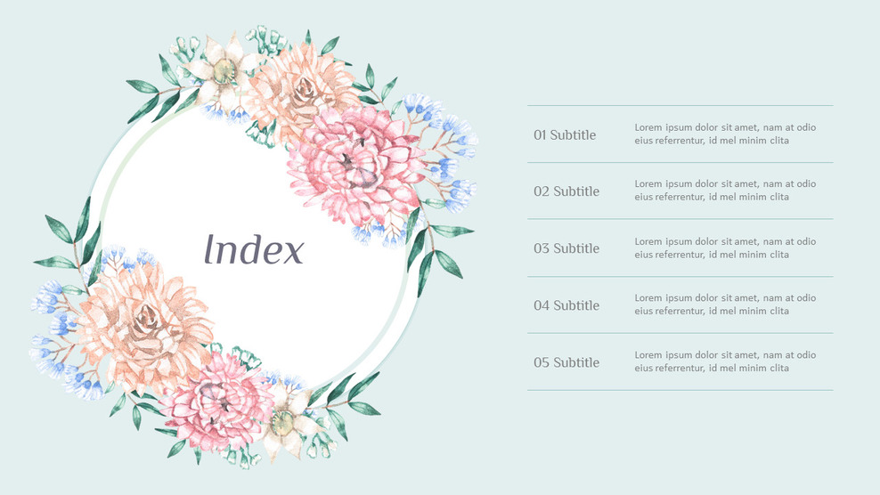Spring Flowers Design Best Google Slides