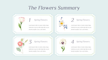 Spring Flowers Design Best Google Slides