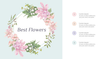 Spring Flowers Design Best Google Slides