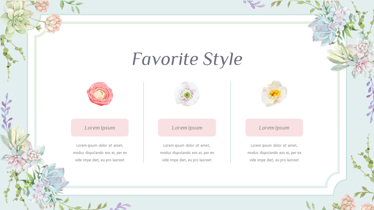Spring Flowers Design Best Google Slides