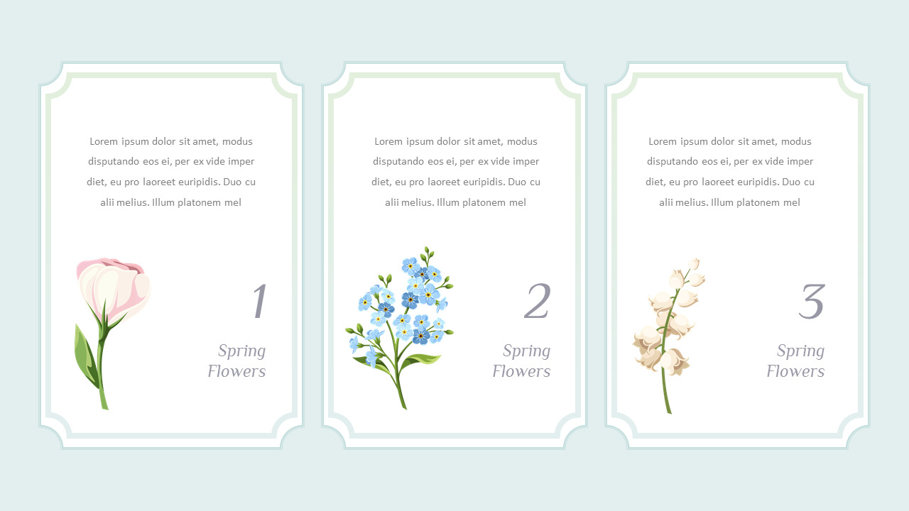 Spring Flowers Design Best Google Slides
