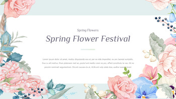 Spring Flowers Design Best Google Slides