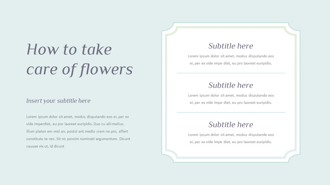 Spring Flowers Design Best Google Slides