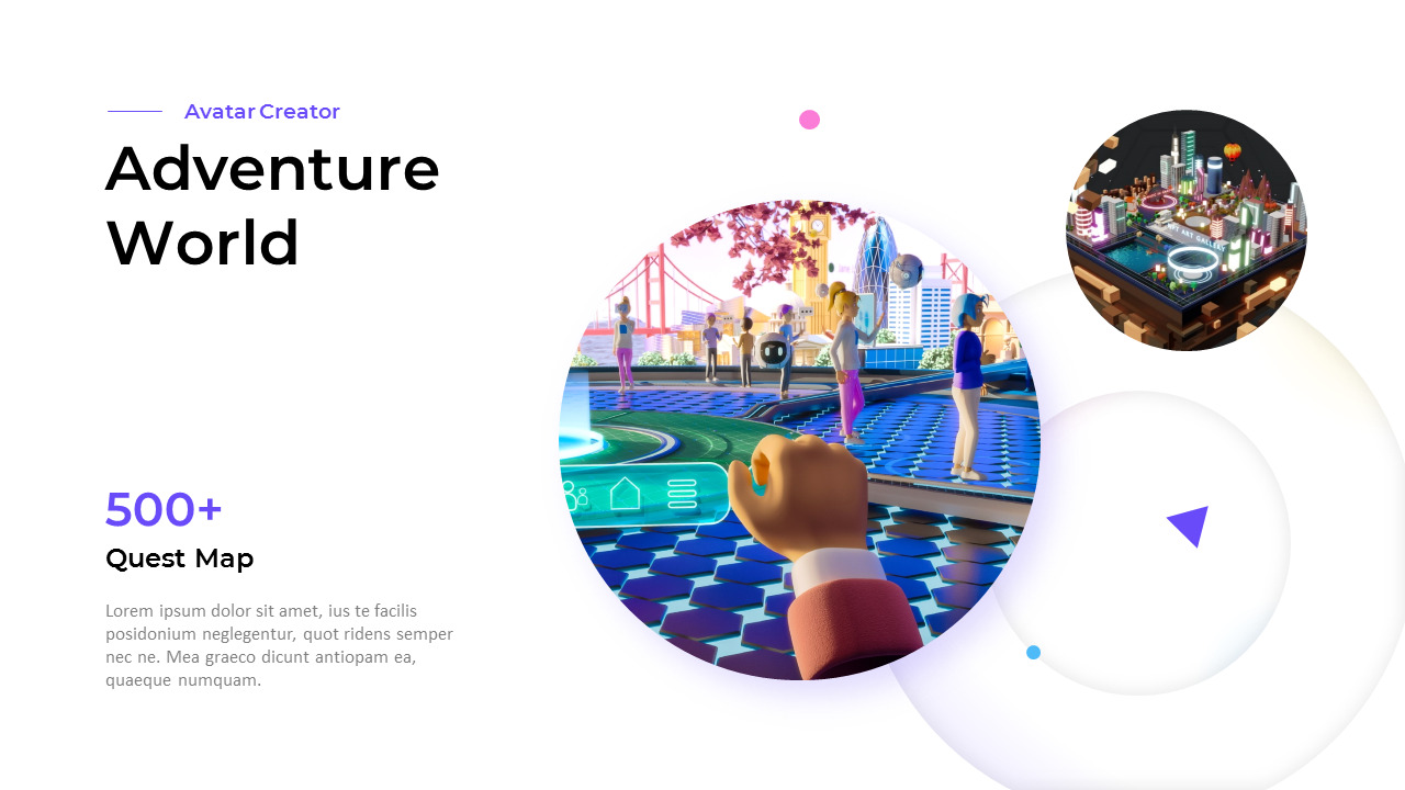 Create New Metaverse Avatar World ppt presentations
