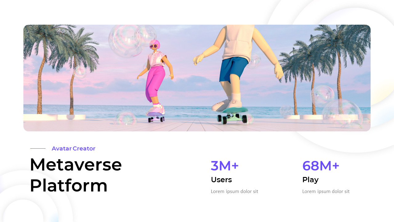 Create New Metaverse Avatar World slide deck