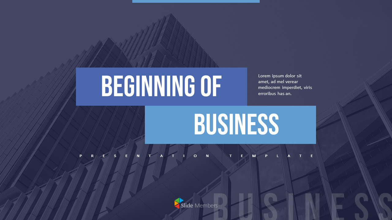Free free powerpoint slides - Beginning of Business|Templates