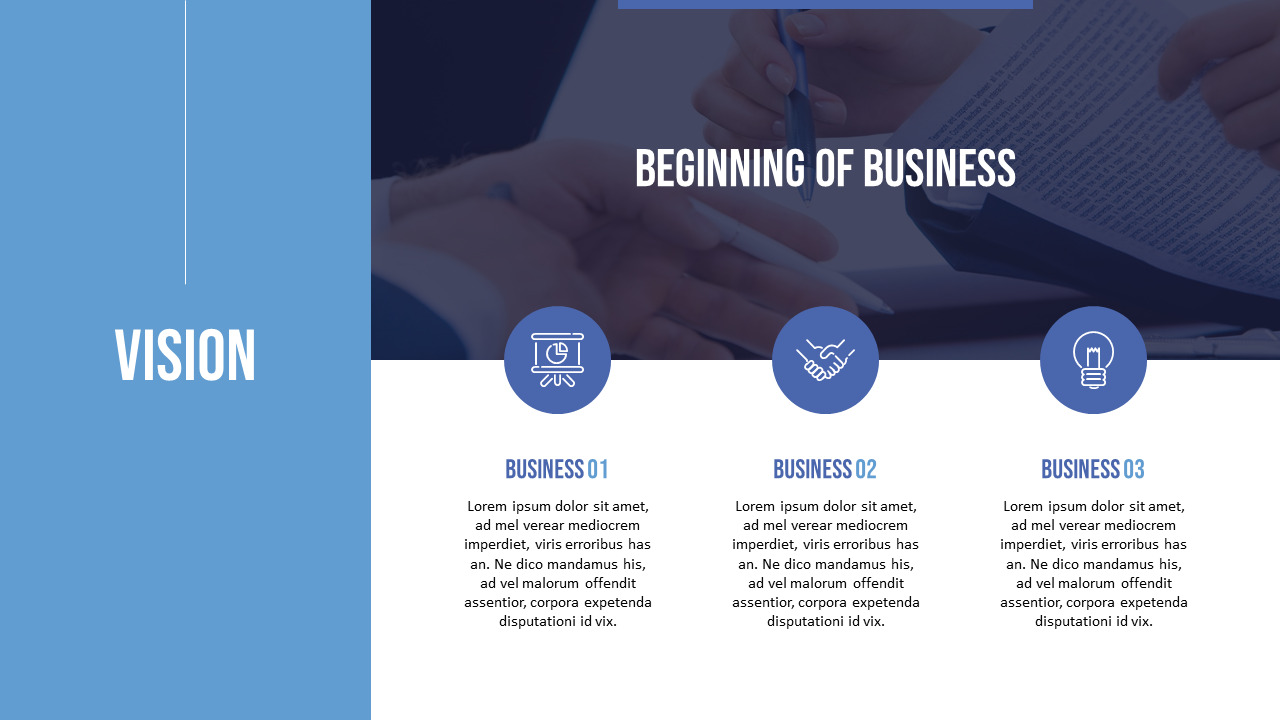 Free free powerpoint slides - Beginning of Business|Templates