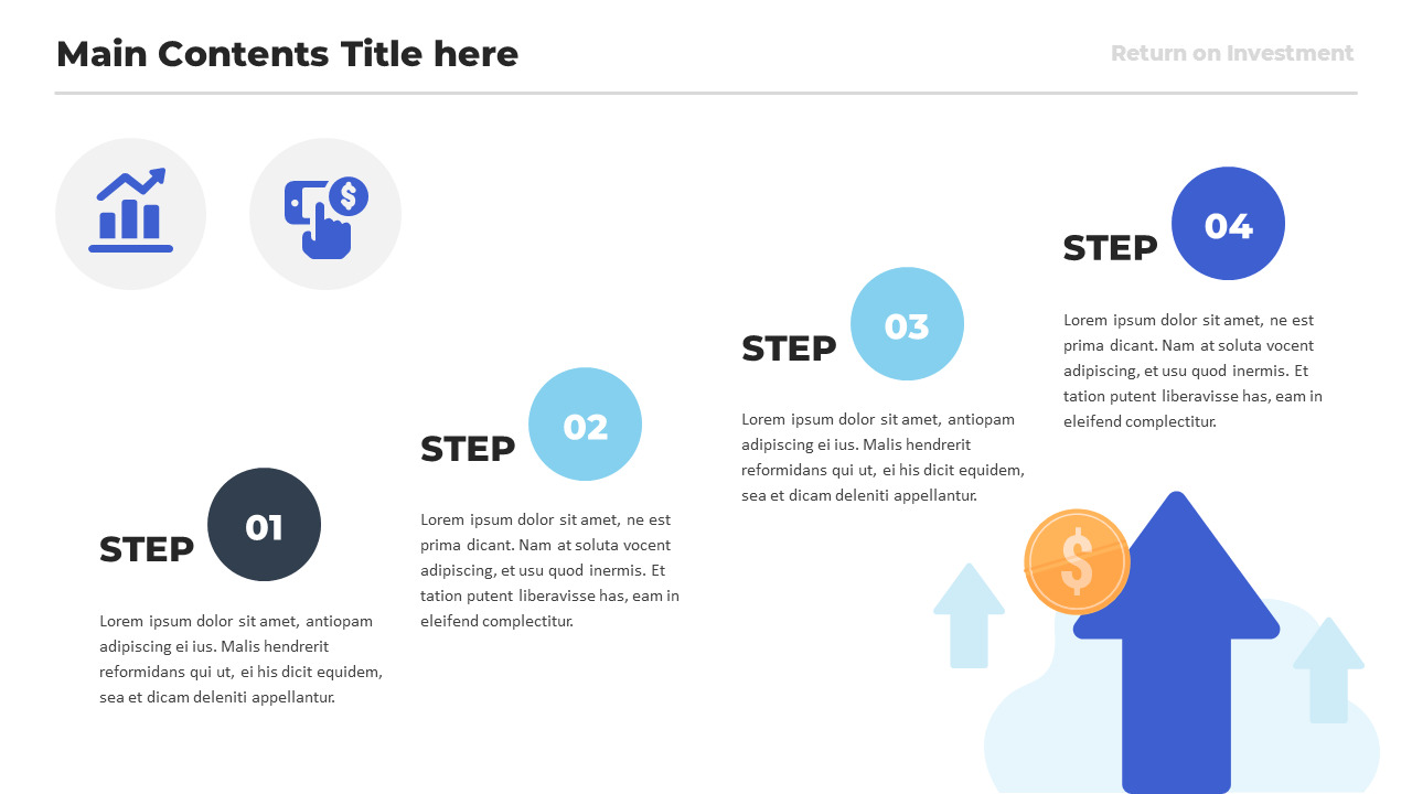 Return on Investment (ROI) ppt template ppt