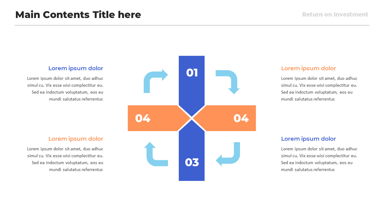 Return on Investment (ROI) ppt template ppt