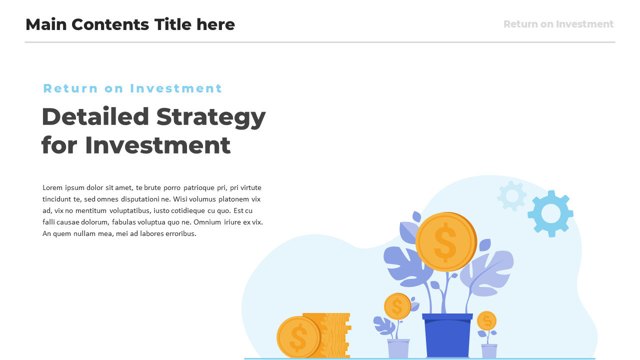 Return on Investment (ROI) ppt template ppt