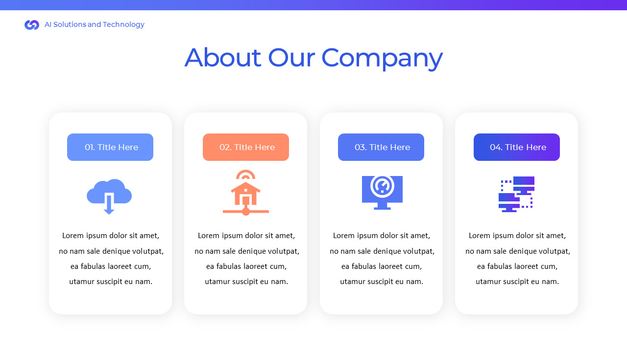 AI Solutions and Technology company presentation ppt
