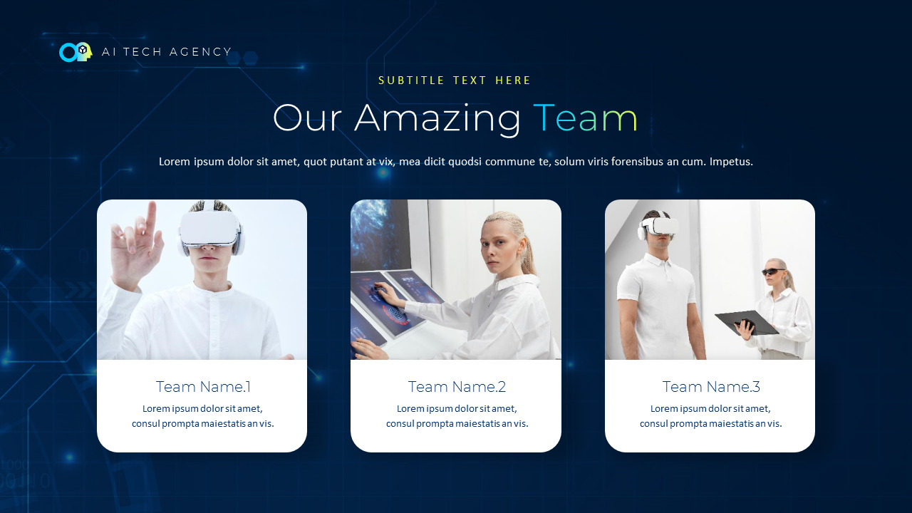 AI TECH Agency Business plan PPT Download