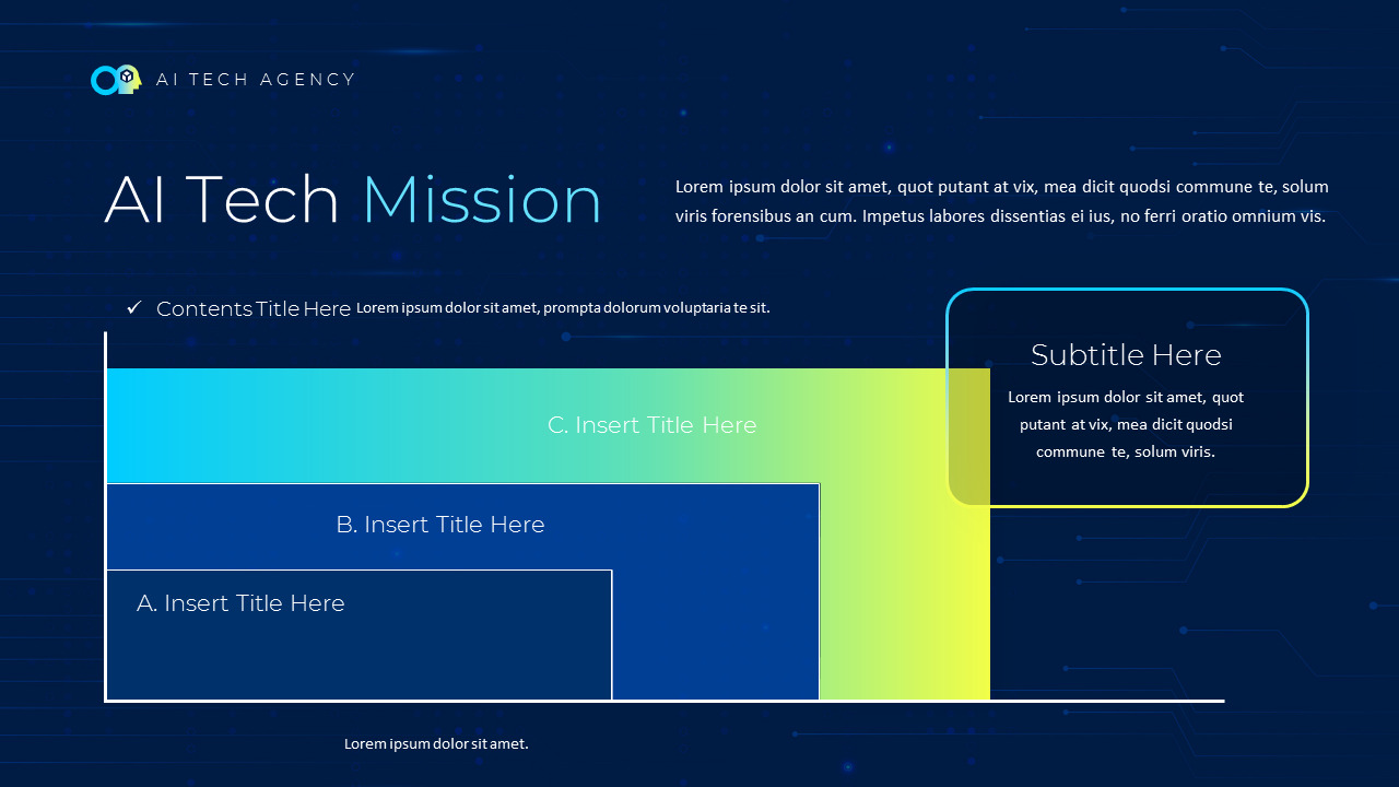 AI TECH Agency Simple Presentation Google Slides Template