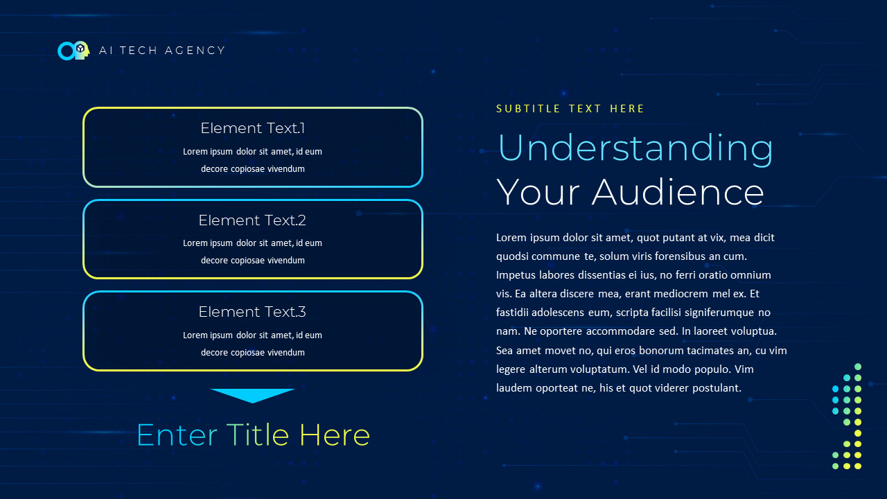 AI TECH Agency Simple Presentation Google Slides Template