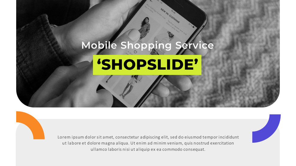 Mobile Service Proposal (Shopping App) Theme PT Templates