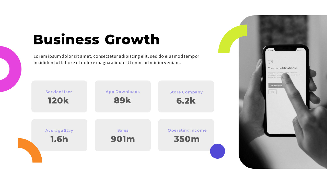 Mobile Service Proposal (Shopping App) Theme PT Templates