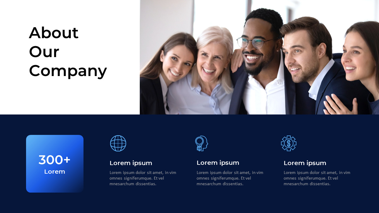 Our Best Business Presentation slide powerpoint