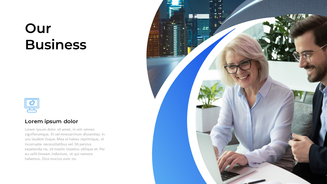 Our Best Business Presentation slide powerpoint