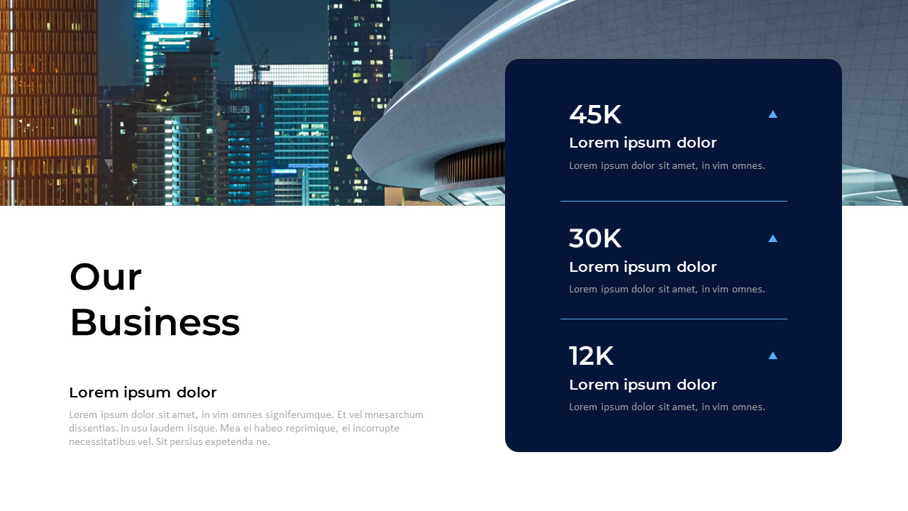 Our Best Business Presentation slide powerpoint