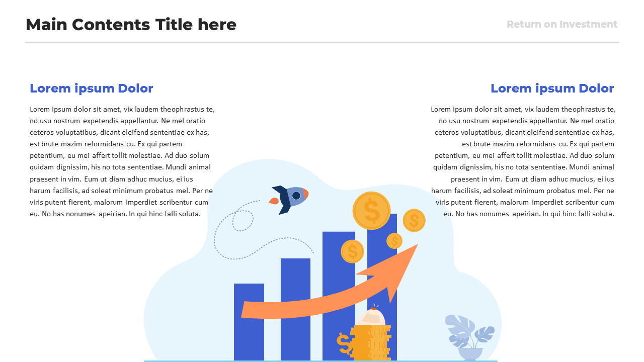 Return on Investment (ROI) Easy Google Slides Template
