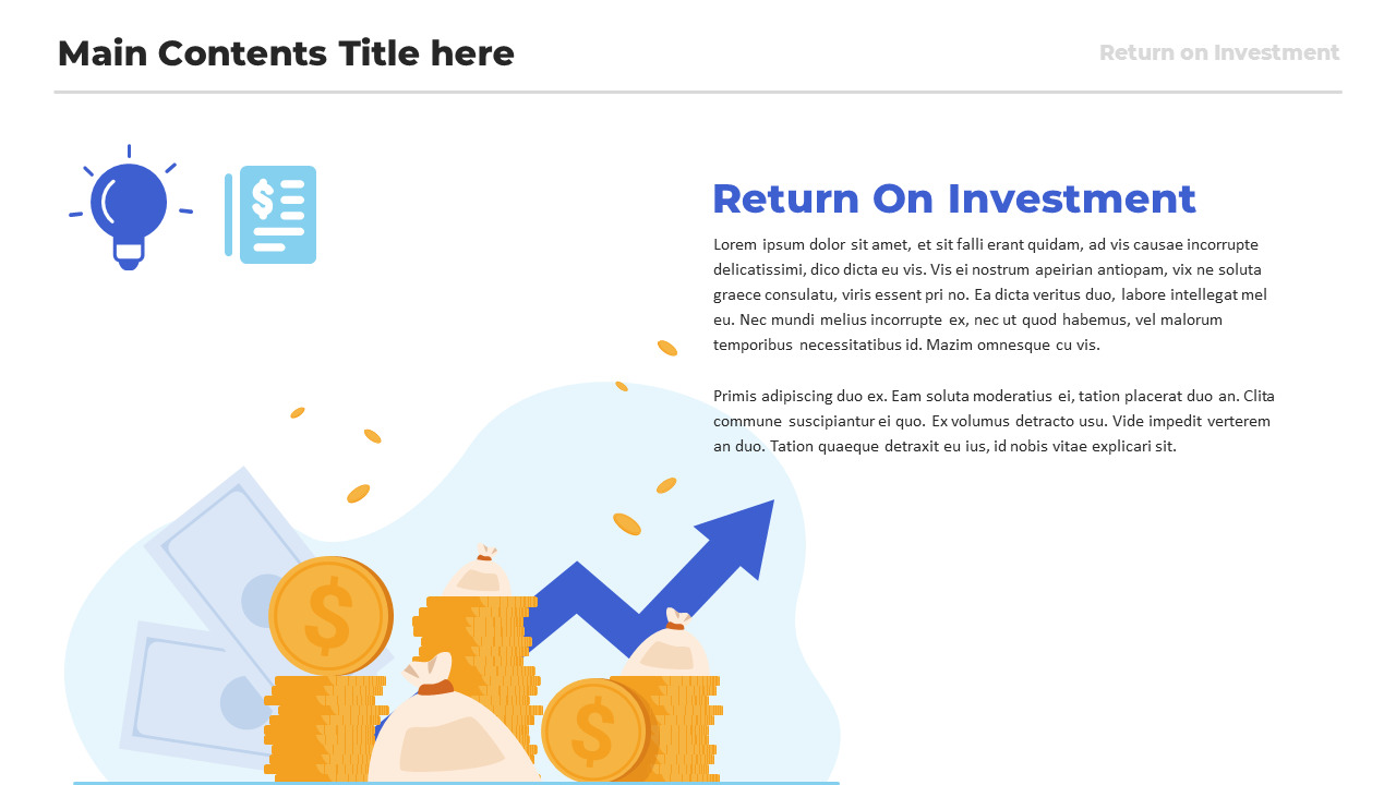 Return on Investment (ROI) Easy Google Slides Template