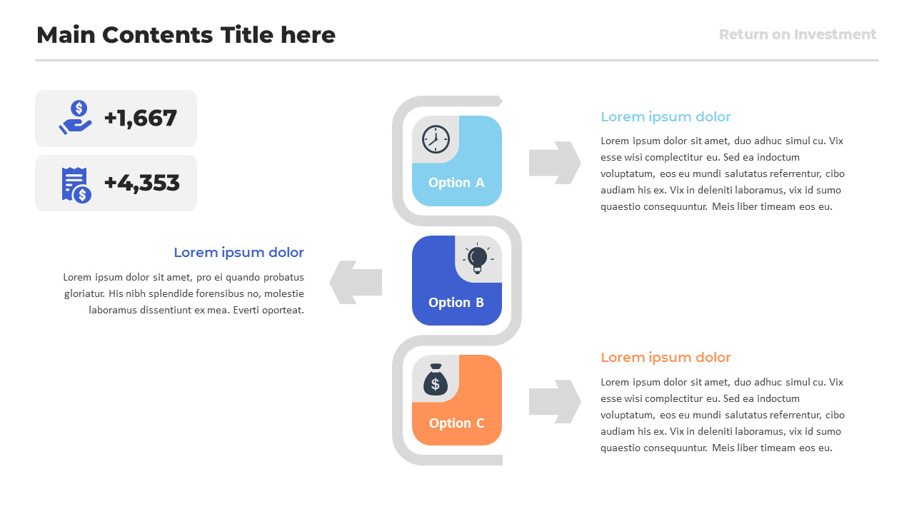 Return on Investment (ROI) Easy Google Slides Template