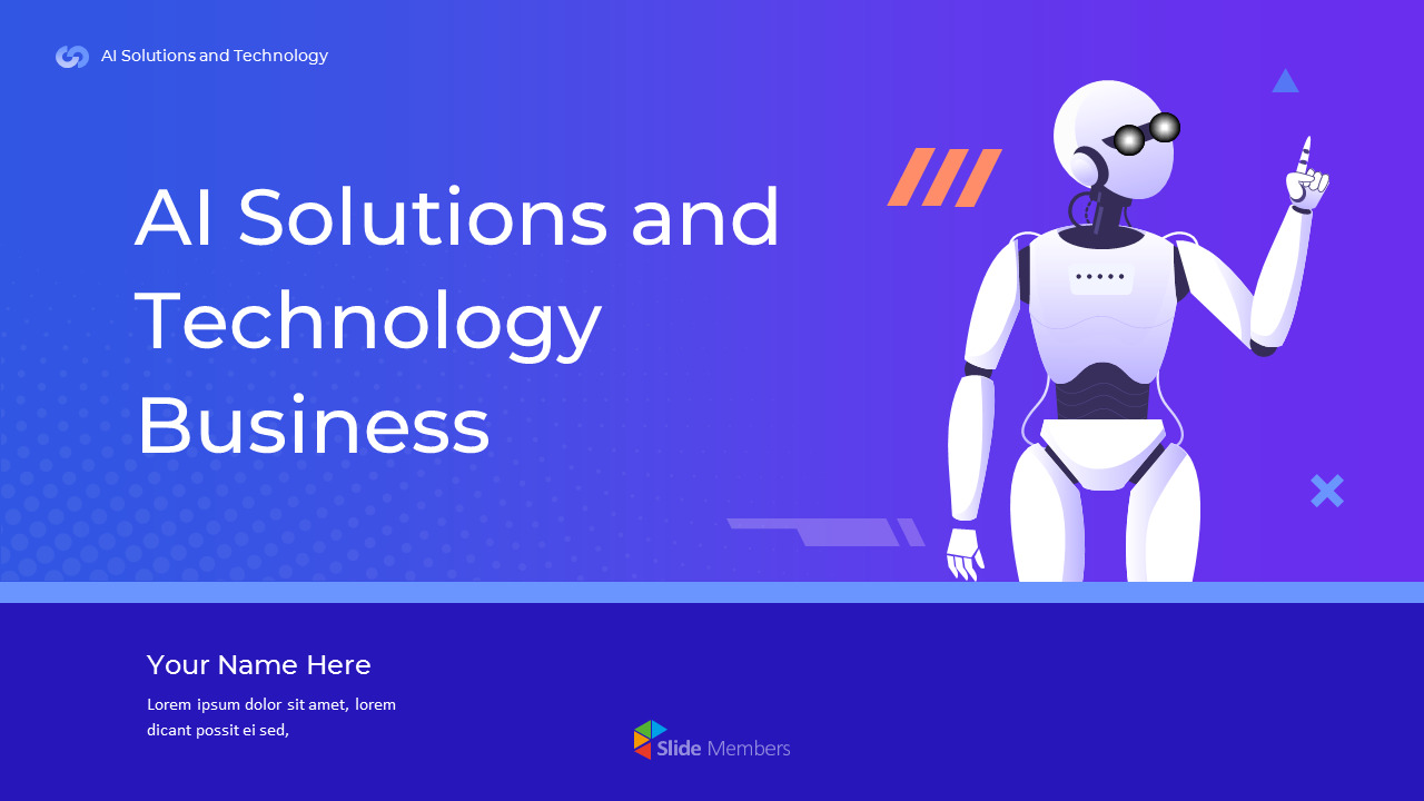 AI Solutions and Technology Google Slides Themes