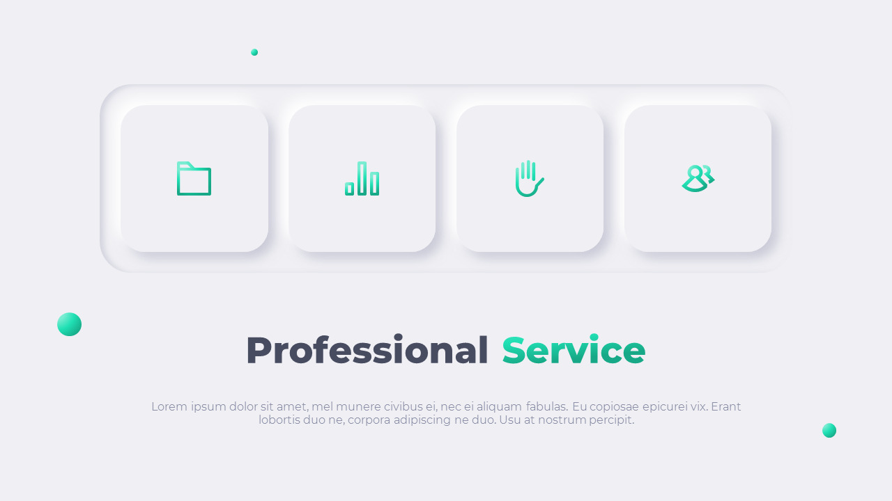 Animated Templates - Neumorph Design Pitch Deck