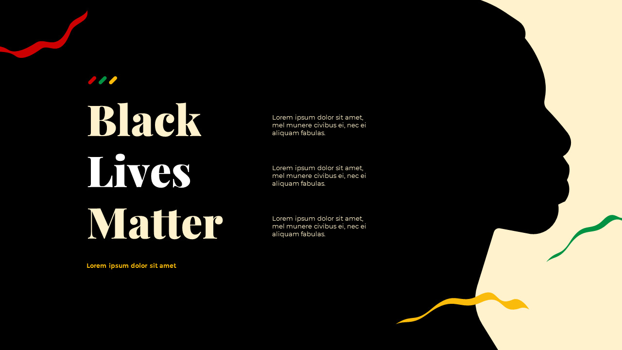 Black Lives Matter 애니메이션 프레젠테이션