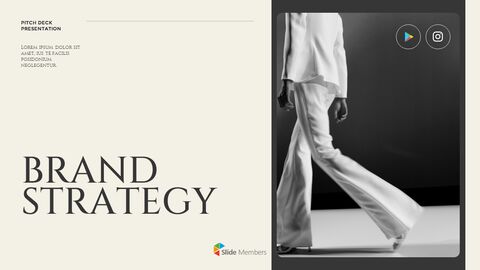 브랜드 전략 프레젠테이션 PowerPoint의 애니메이션 슬라이드