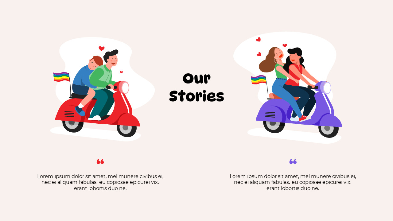 LGBTQ Pride Animated Slides in PowerPoint