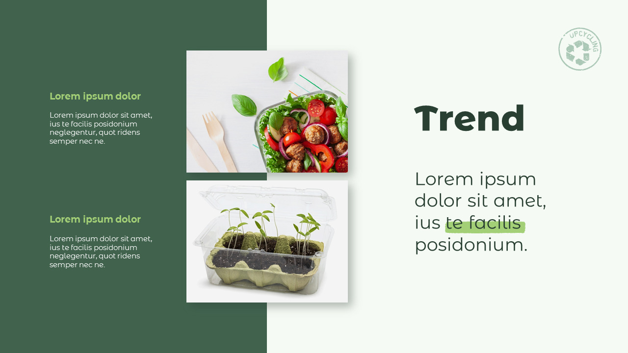 Upcycling Food Theme animated PowerPoint Templates