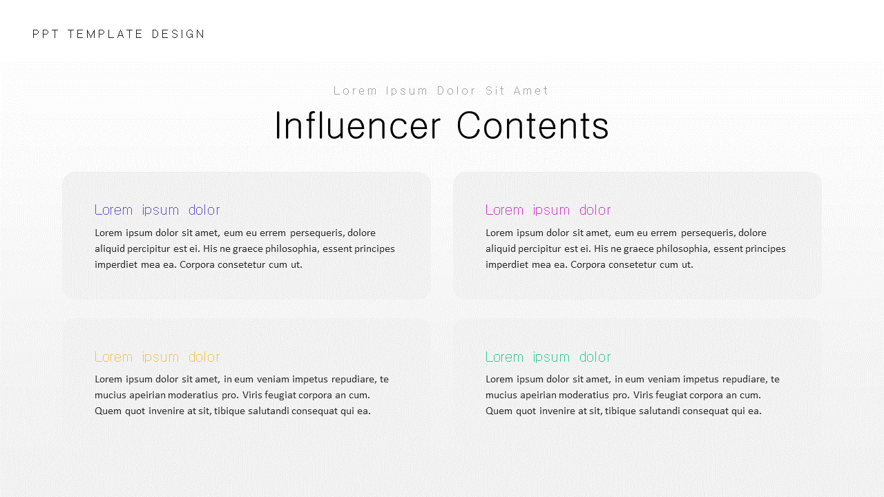 Influencer Google Presentation Slides