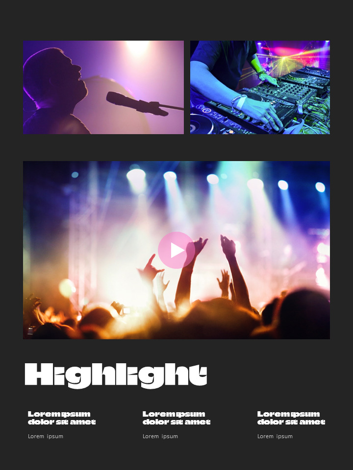 Music Festival template google slides business