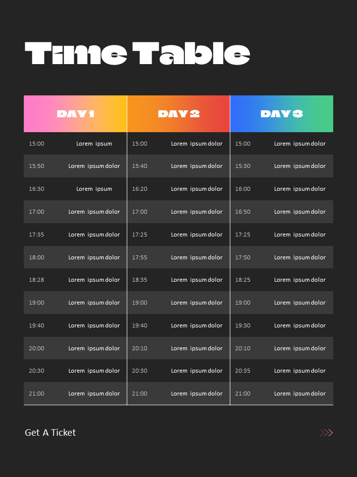 Music Festival template google slides business