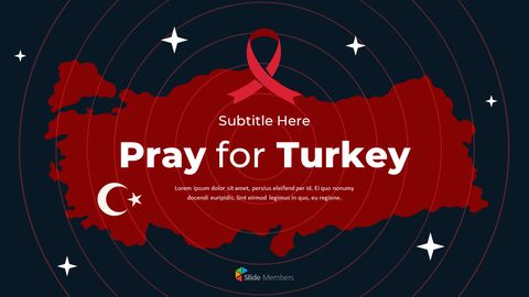 Pray for Turkey google slides slide templates|Lifestyle