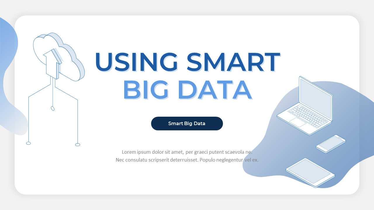 Smart Big Data good google slides template