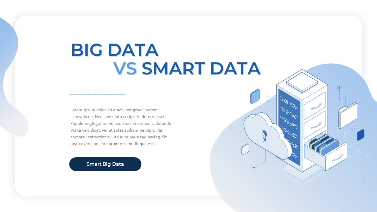Smart Big Data good google slides template