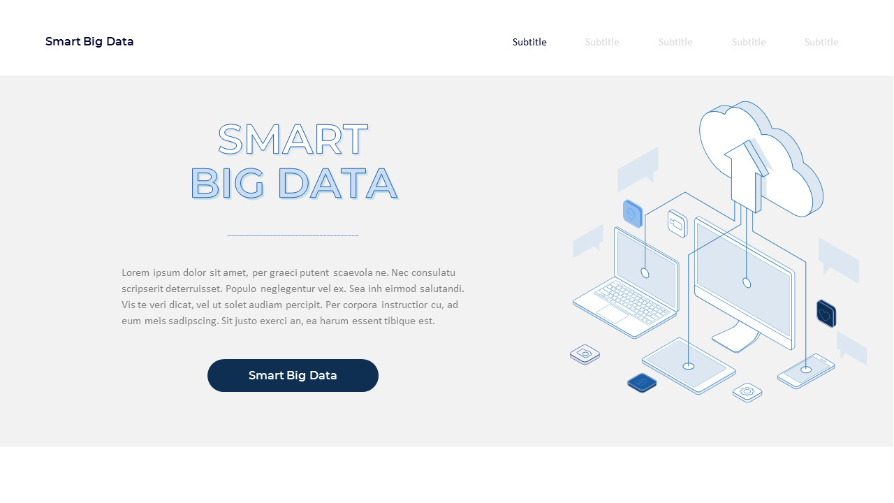 Smart Big Data pitch deck template