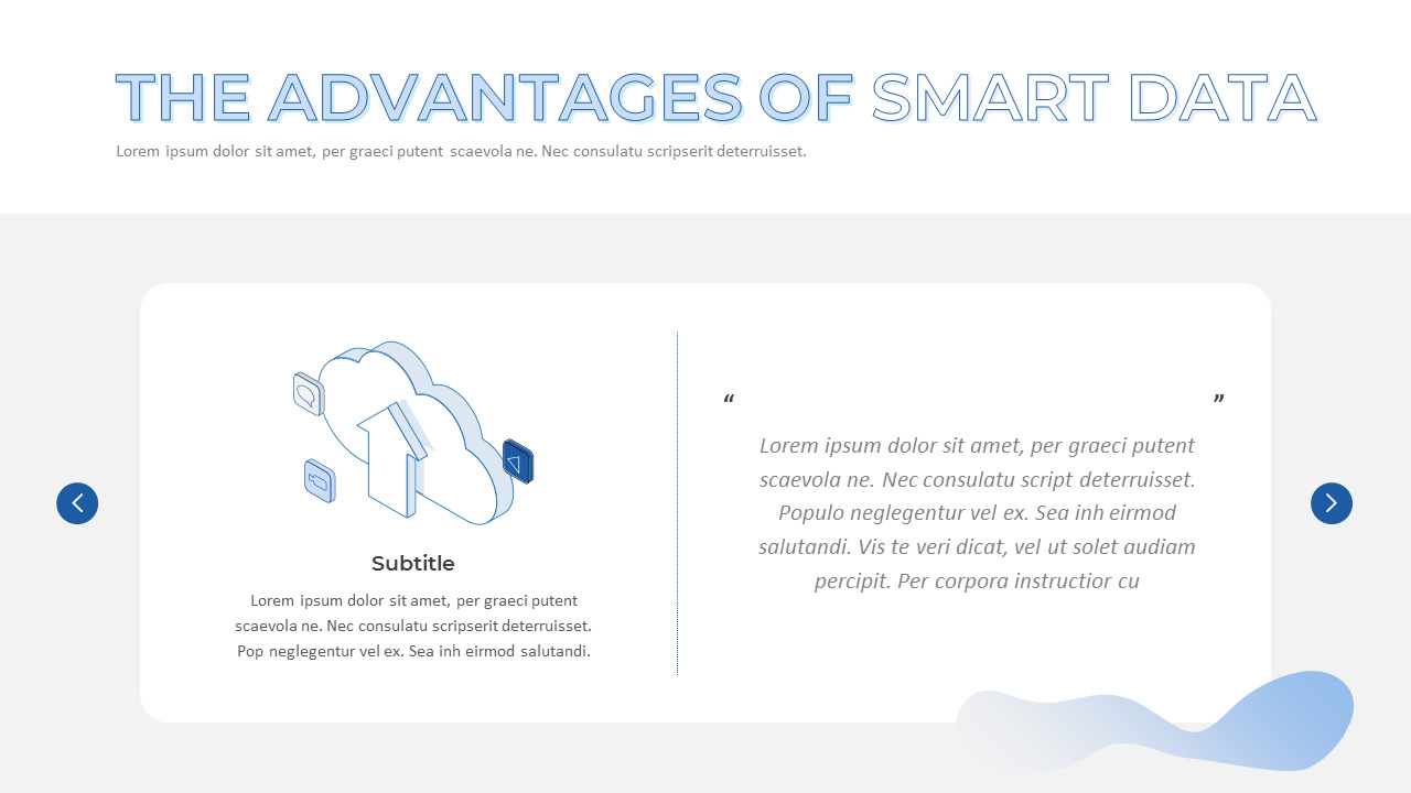 Smart Big Data pitch deck template