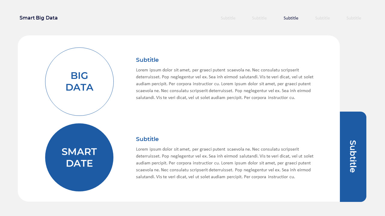 Smart Big Data pitch deck template